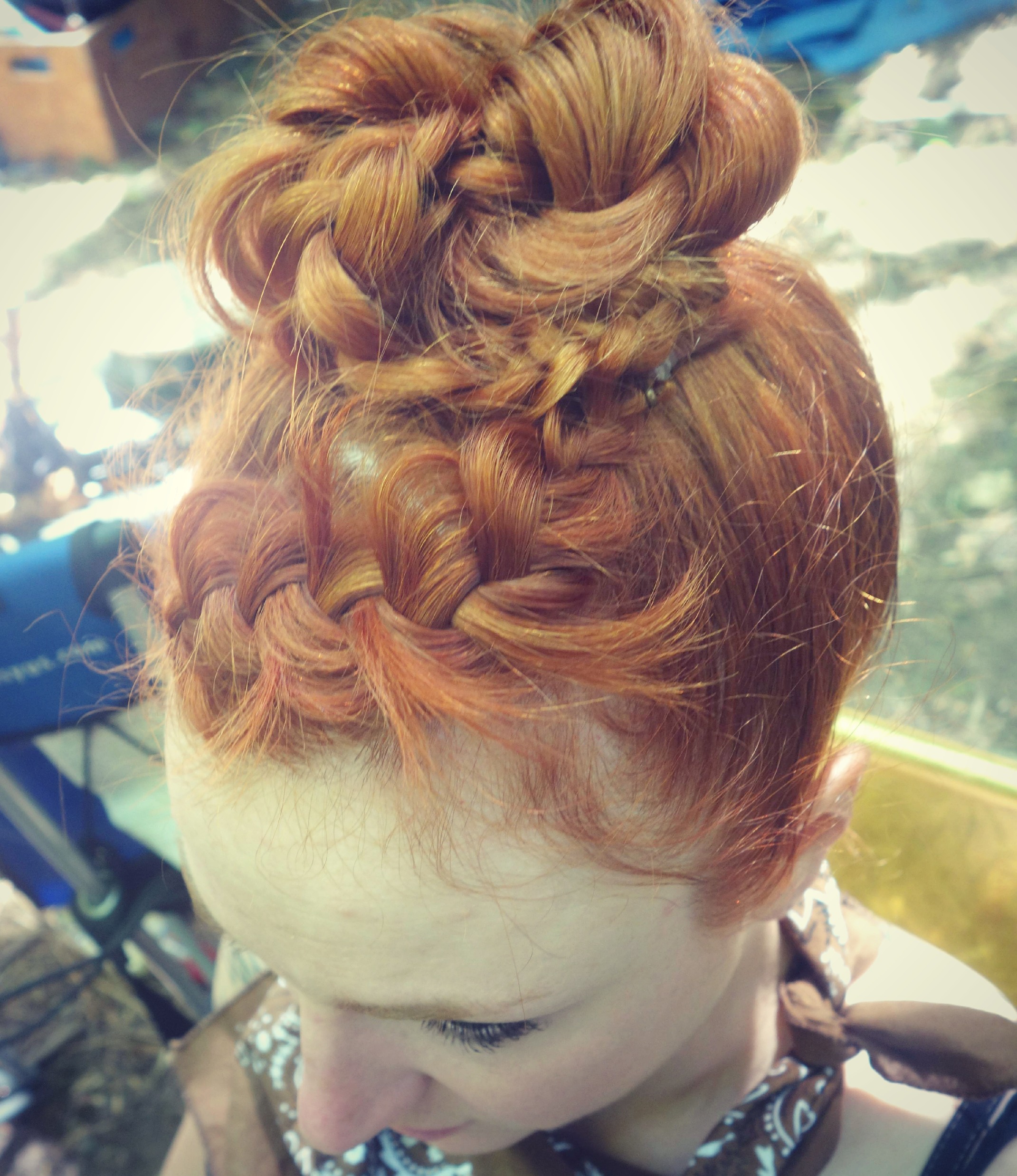 roxiejanehunt | #DIYhair Friday! Braided fun buns for all lengths.