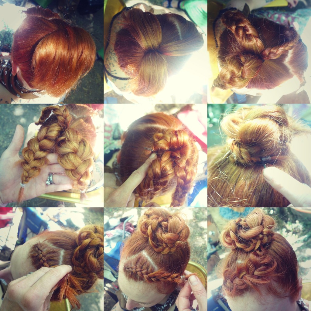 roxiejanehunt | #DIYhair Friday! Braided fun buns for all lengths.